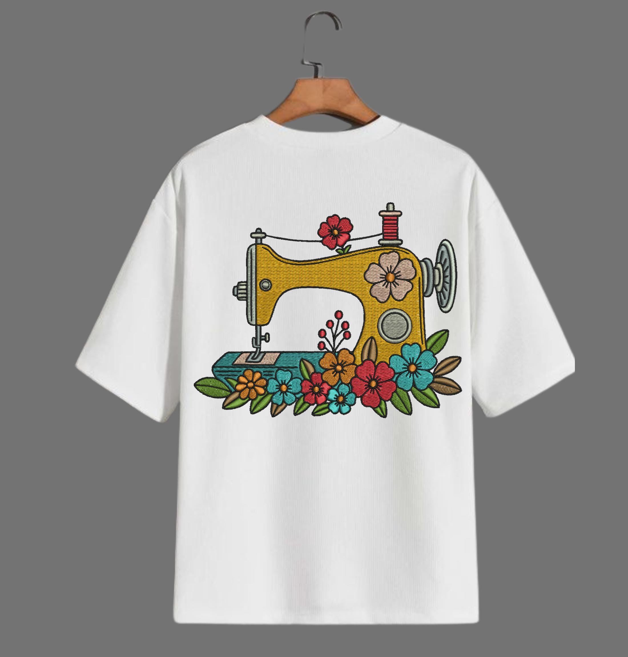 Floral Sewing Heartbeat Machine Embroidery Design, Split Tailor ...