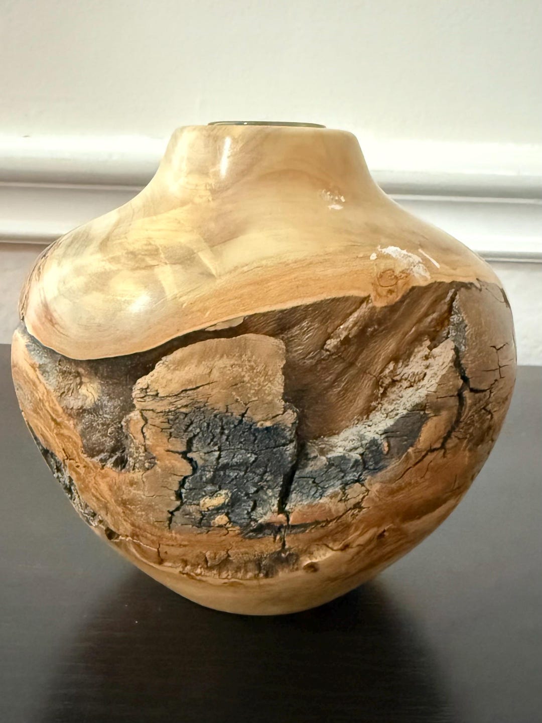 Hand-crafted Burl Wood Vase, Studio Made- With Original Studio Tags, BW ...