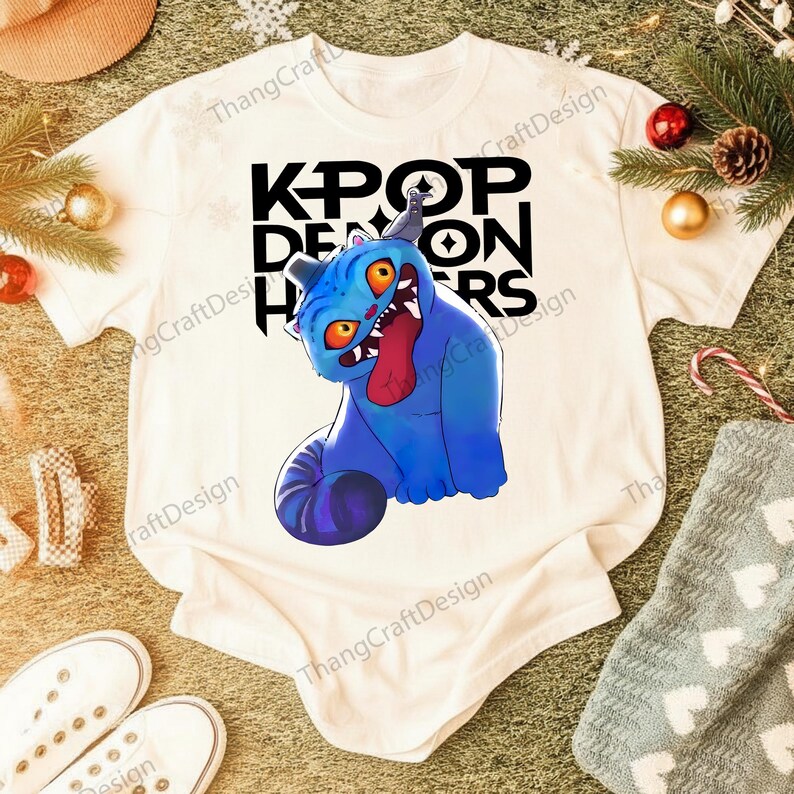 Kpop Demon Hunters Cat PNG, Blue Monster Cat Clipart, Funny Cute Cat ...