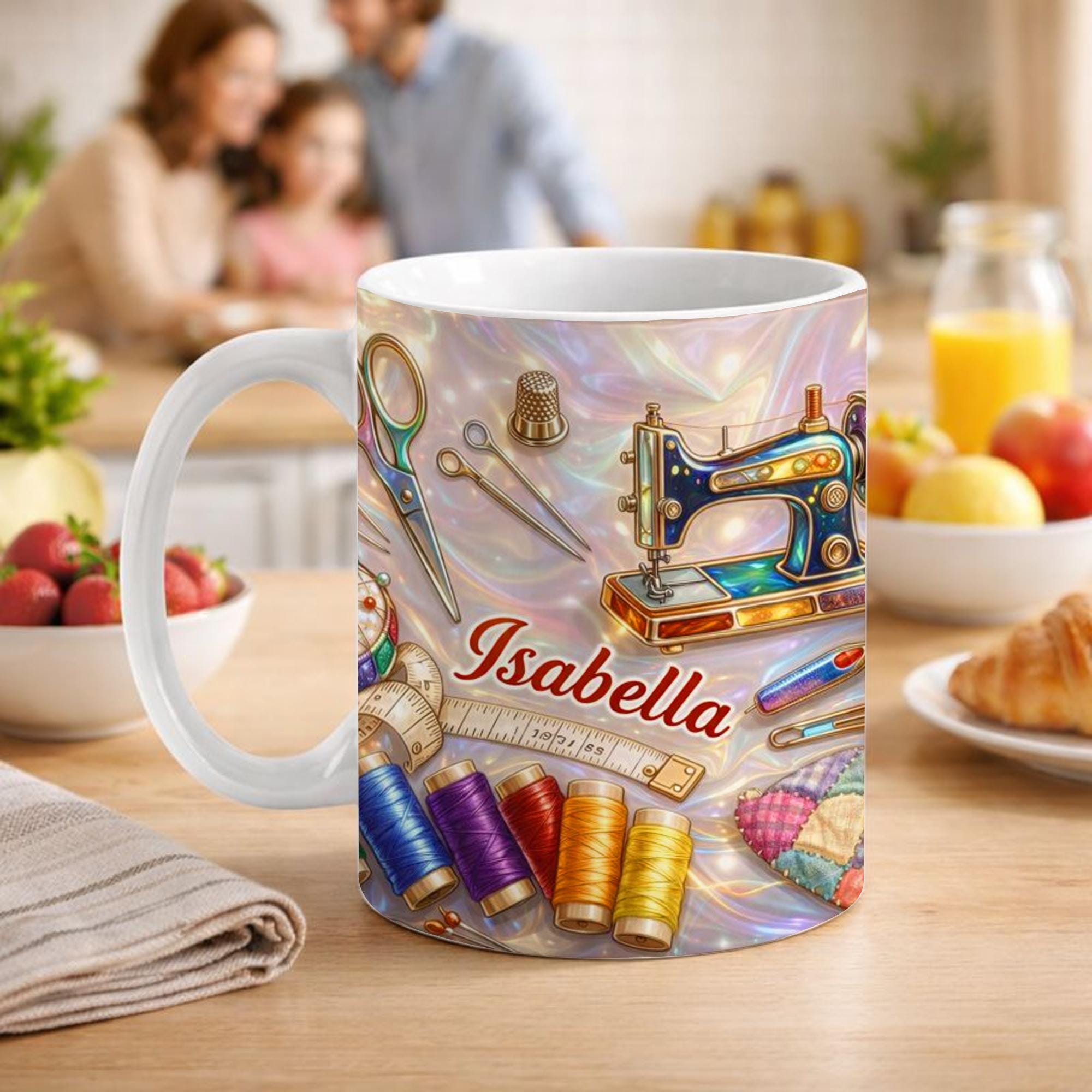 Personalized Sewing Mug, Custom Craft Gift, Sewing Stuff Accessories ...