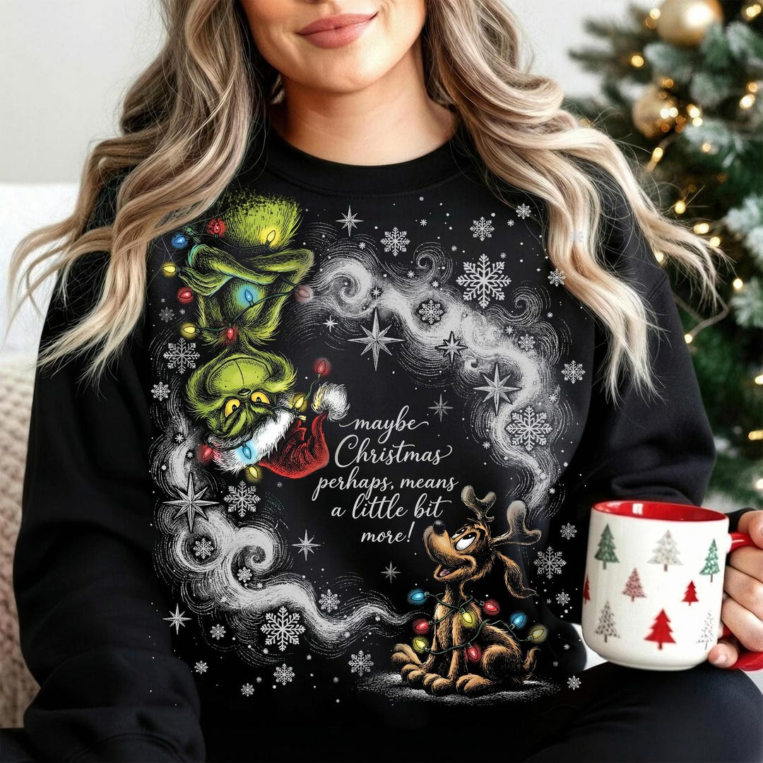 Funny Retro Grinch Thief PNG, Vintage Holiday Dog Cartoon, Xmas ...