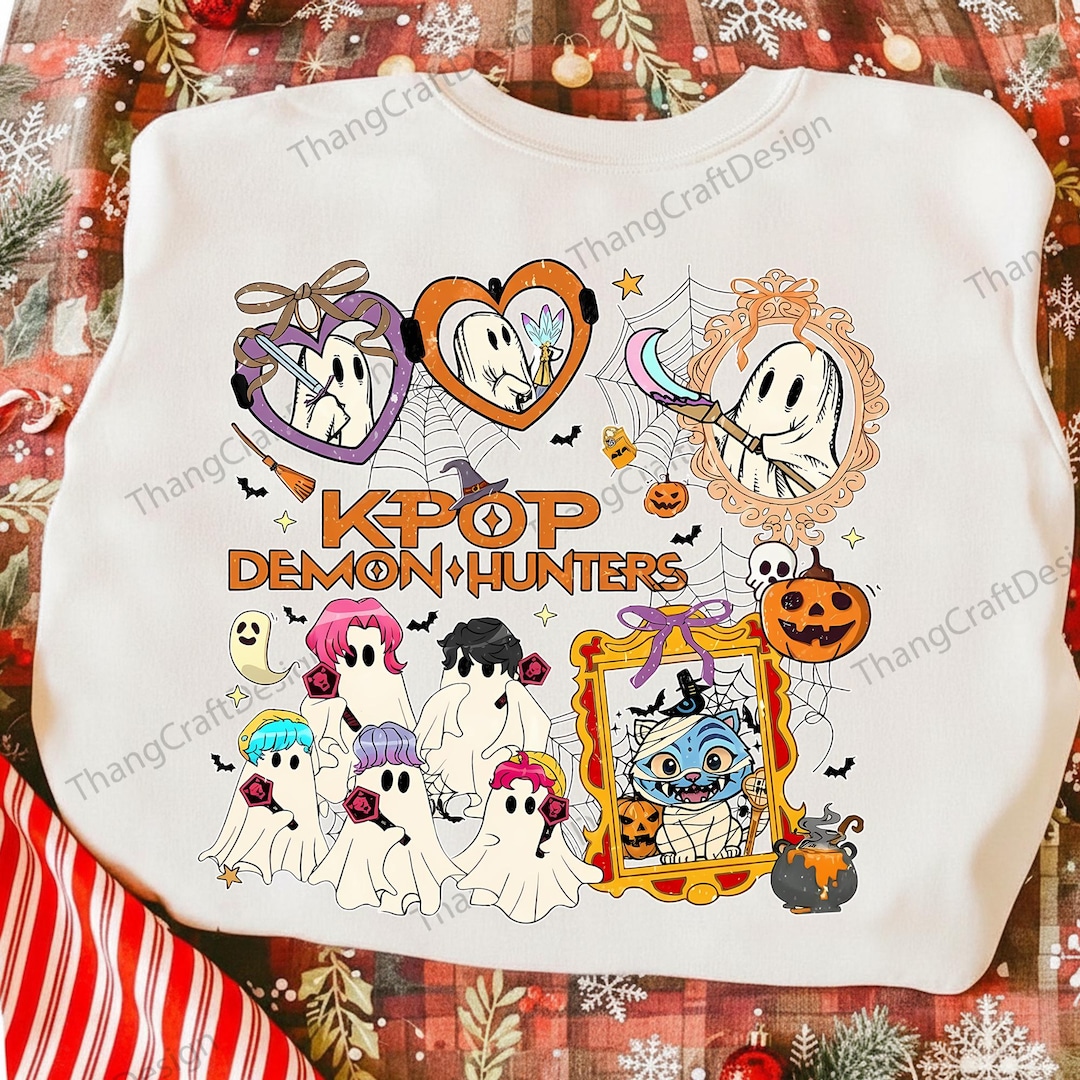 Kpop Demon Hunters Ghost PNG, Cute Kpop Ghost Halloween Clipart, Ghost ...