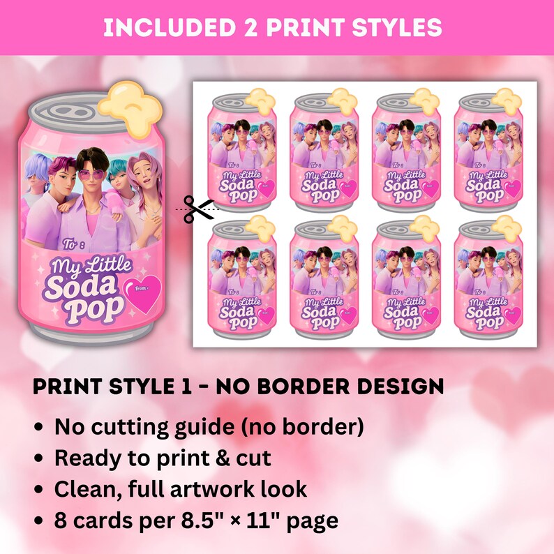 Soda Pop Valentine's Cards, Saja Boys, Classroom Exchange (digital ...