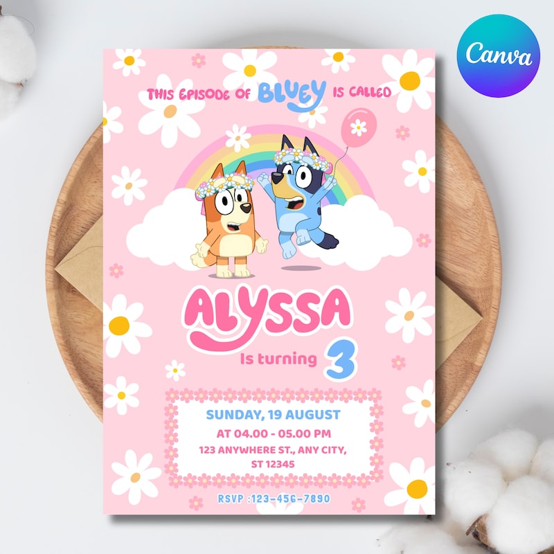 Bluey Birthday Girl 3 Svg - Etsy