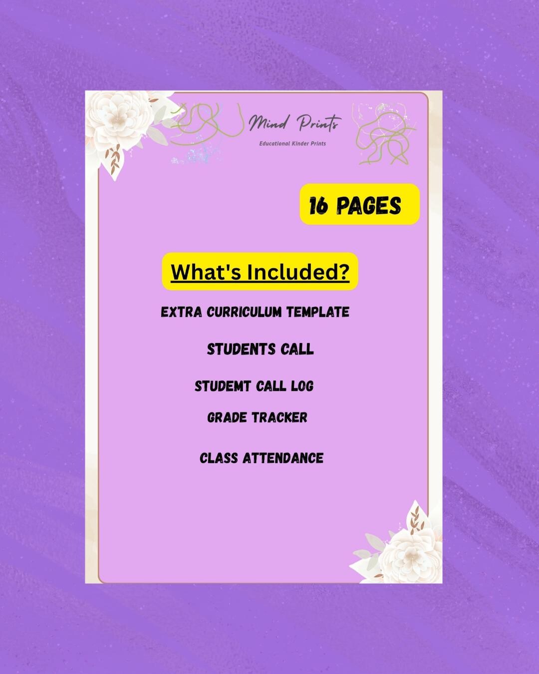 Editable Teacher Planner | 16 Page Canva Template (digital Download) - Etsy