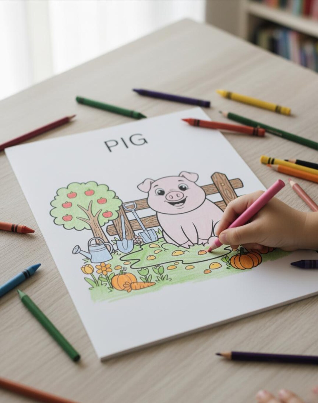Coloring Book 8 Pages Cute Animals PDF File - Etsy