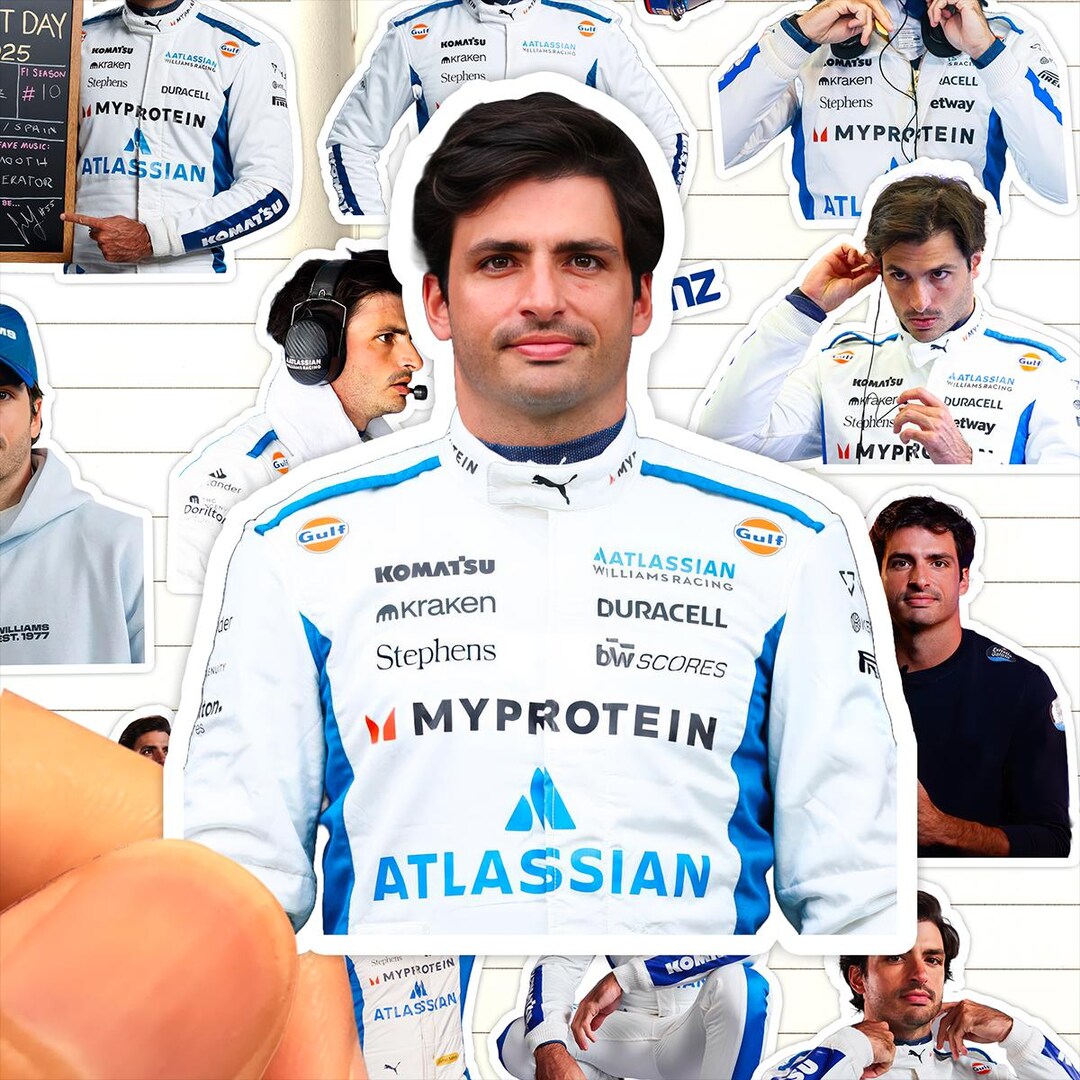 6pcs F1 2026 Carlos Sainz Meme Sticker Trial Pack – Random Designs From ...