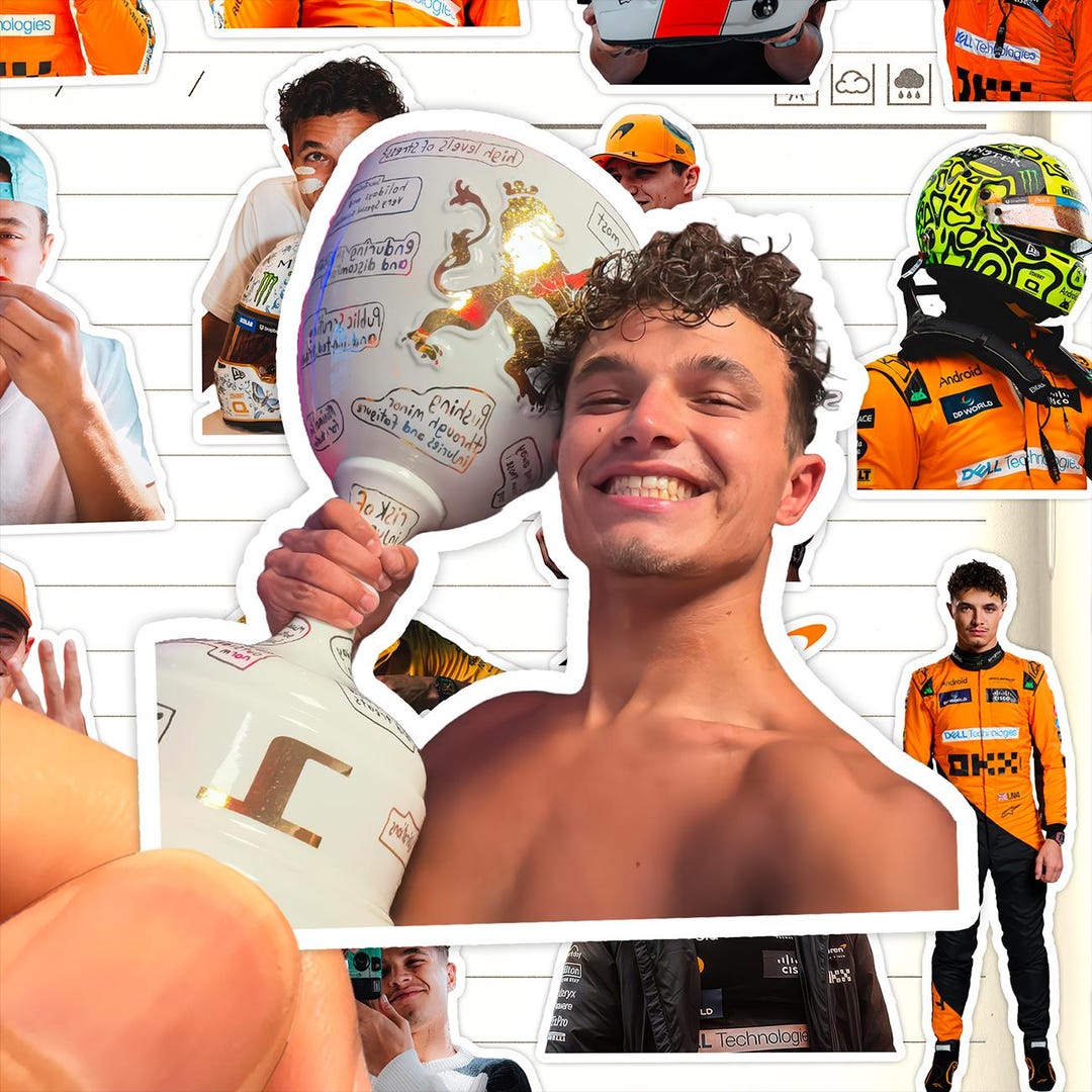 6pcs F1 Lando Norris Meme Sticker Trial Pack – Random Designs From Full ...