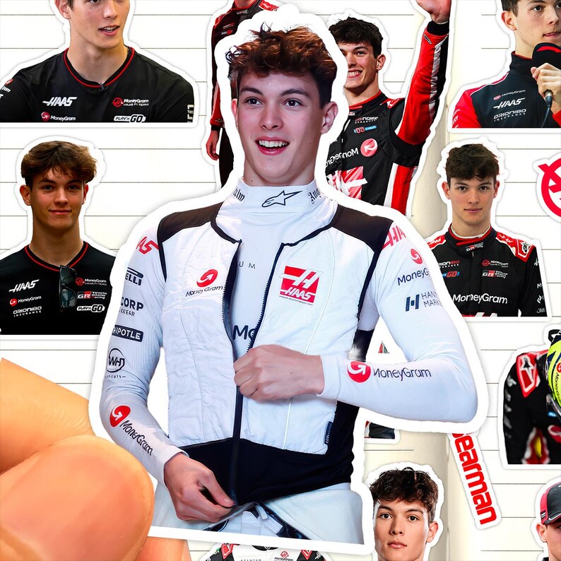 6pcs F1 Oliver Bearman Meme Sticker Trial Pack – Random Designs From ...