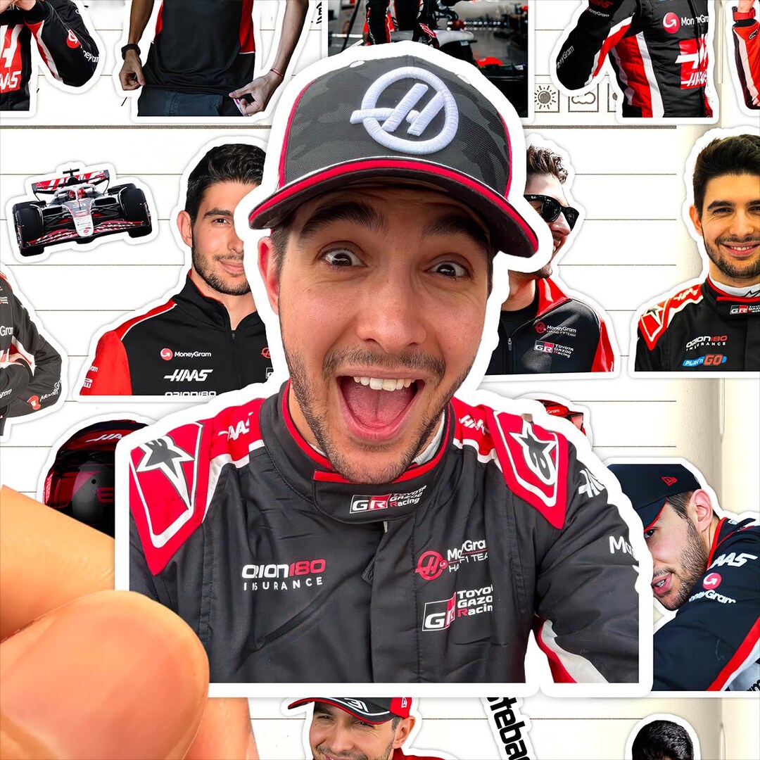 6pcs F1 Esteban Ocon Meme Sticker Trial Pack – Random Designs From Full ...