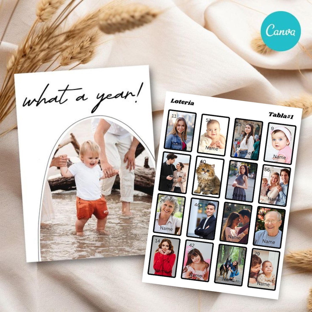 Editable Mexican Loteria Game Template: Canva Party Board Game (digital ...