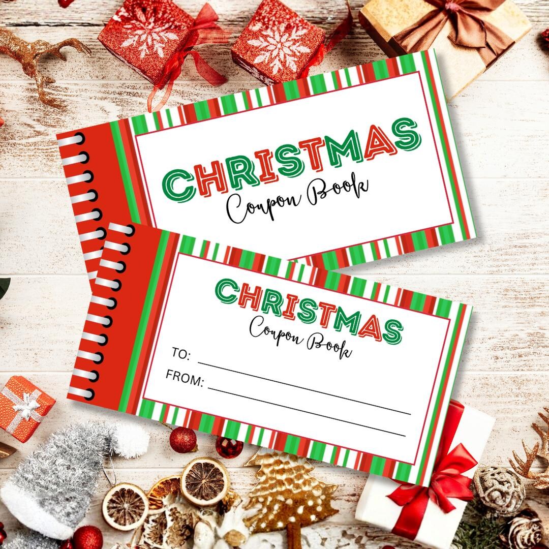 Christmas Coupon Book Editable Printable Template, Christmas Coupons ...