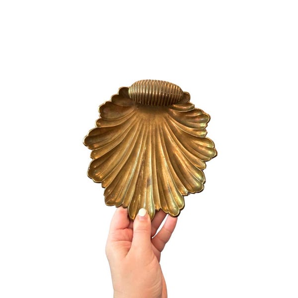 Brass Shell Dish - Etsy