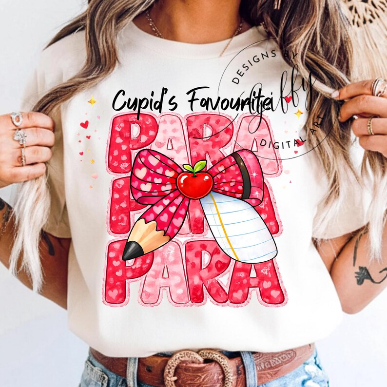 PARA Valentine Pencil Bow PNG, Cupid's Favourite Paraprofessional ...