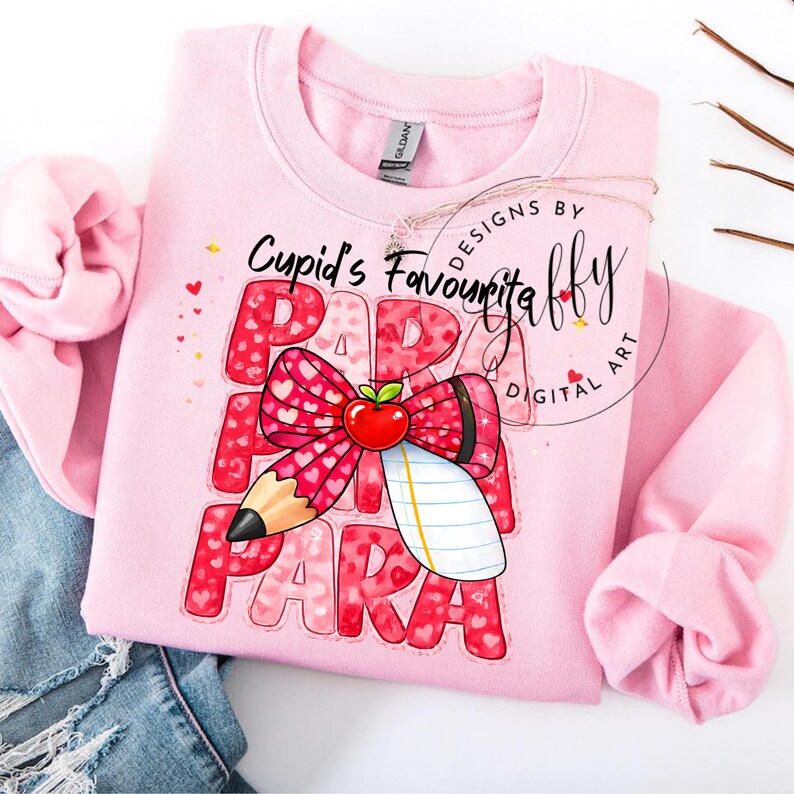 PARA Valentine Pencil Bow PNG, Cupid's Favourite Paraprofessional ...