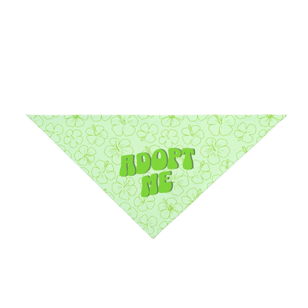 Adopt Me Dog Bandana | Pet Bandana, Rescue Adoption Message - Etsy