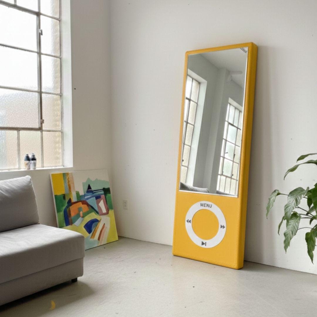 Handmade Ipod Full Length Mirror, Y2K Aesthetic Pop Art Floor Mirror ...