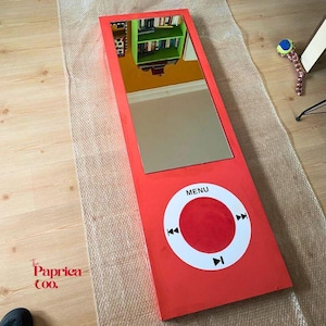 Giant Ipod Mirror Decorative Wall Art | Pink Ipod Mirror | Big Retro ...