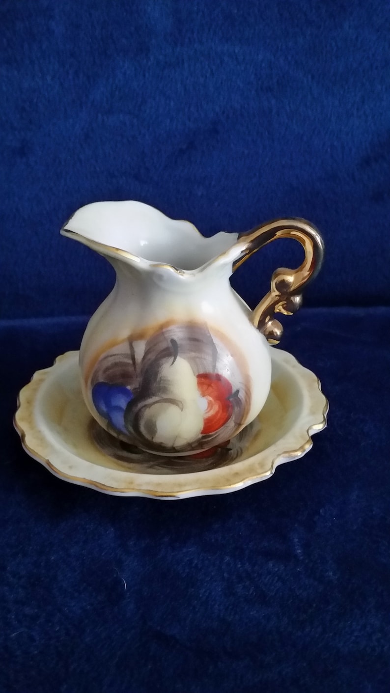Miniature Vintage Japan Wash Pitcher and Wash Basin - Etsy