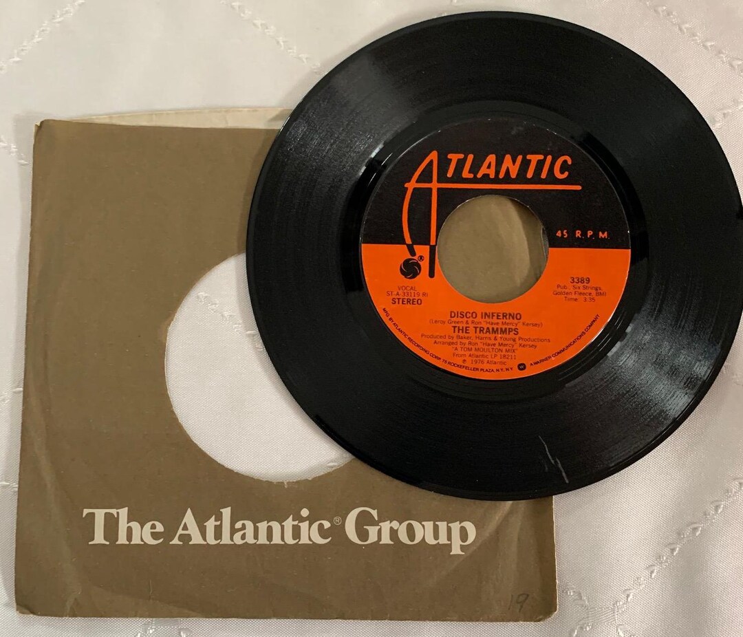 Vintage the Tramps Disco Inferno 7" 45 Vinyl Record - Etsy