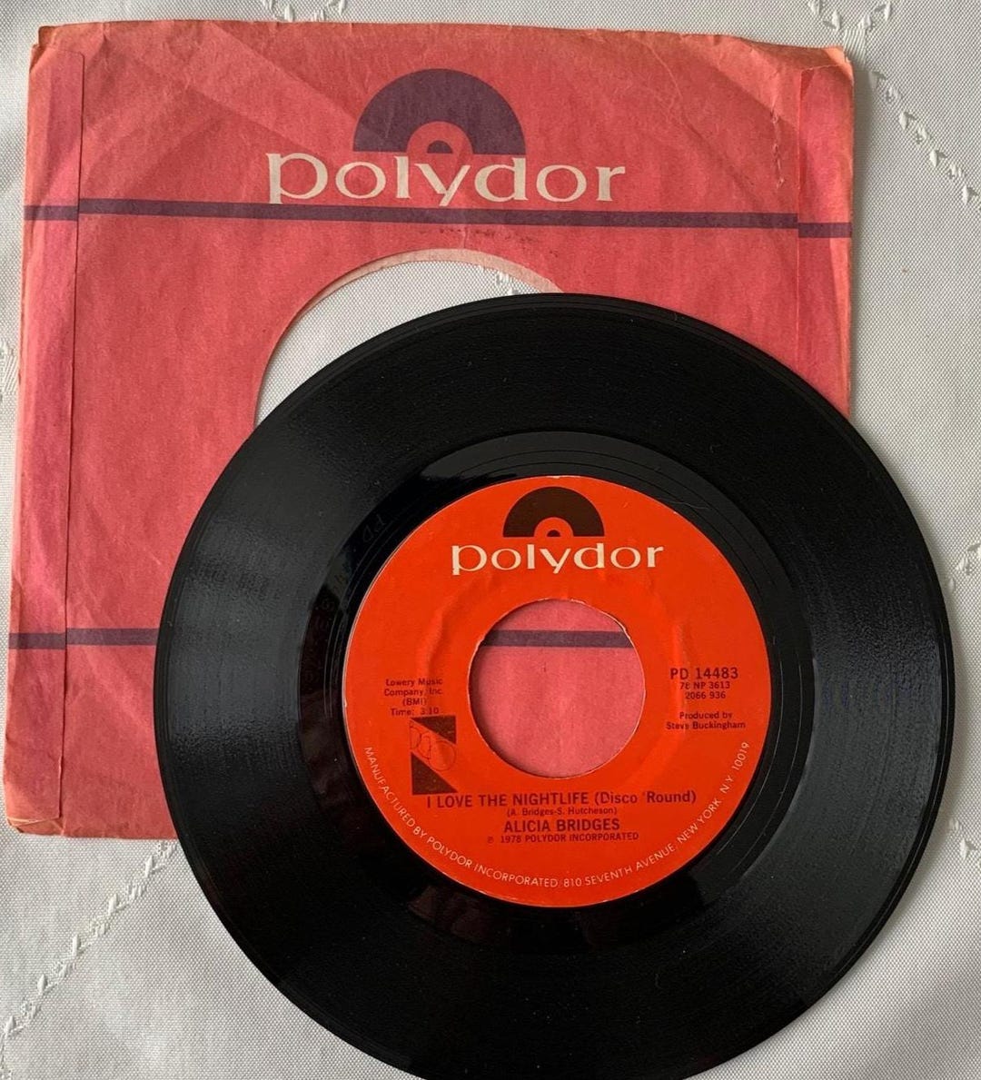 Polydor Records Alicia Bridges I Love the Nightlife (disco 'round) 7 ...