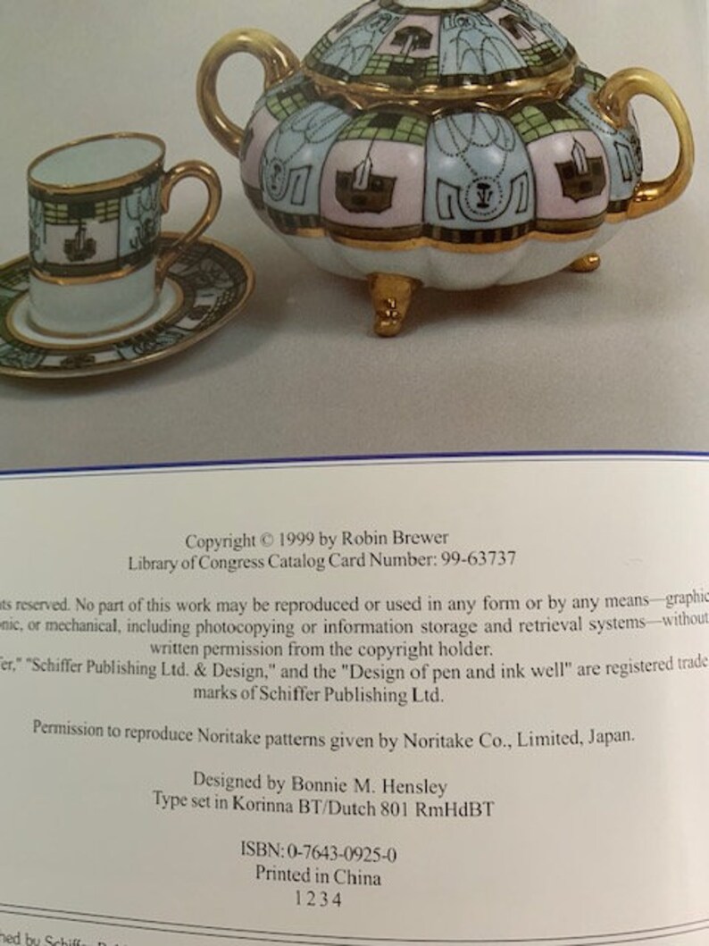 Hardcover Book Noritake Dinnerware Identification Guide - Etsy