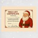 Kids Santa Nice List Certificate, Printable Good Behavior Award ...