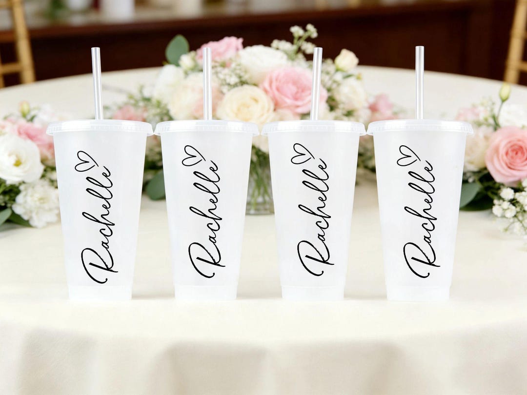 Custom Name Cold Cup, Custom Name 24oz Tumbler, Bridesmaid Proposal ...