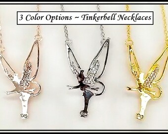 Gold Tinkerbell Necklace - Etsy
