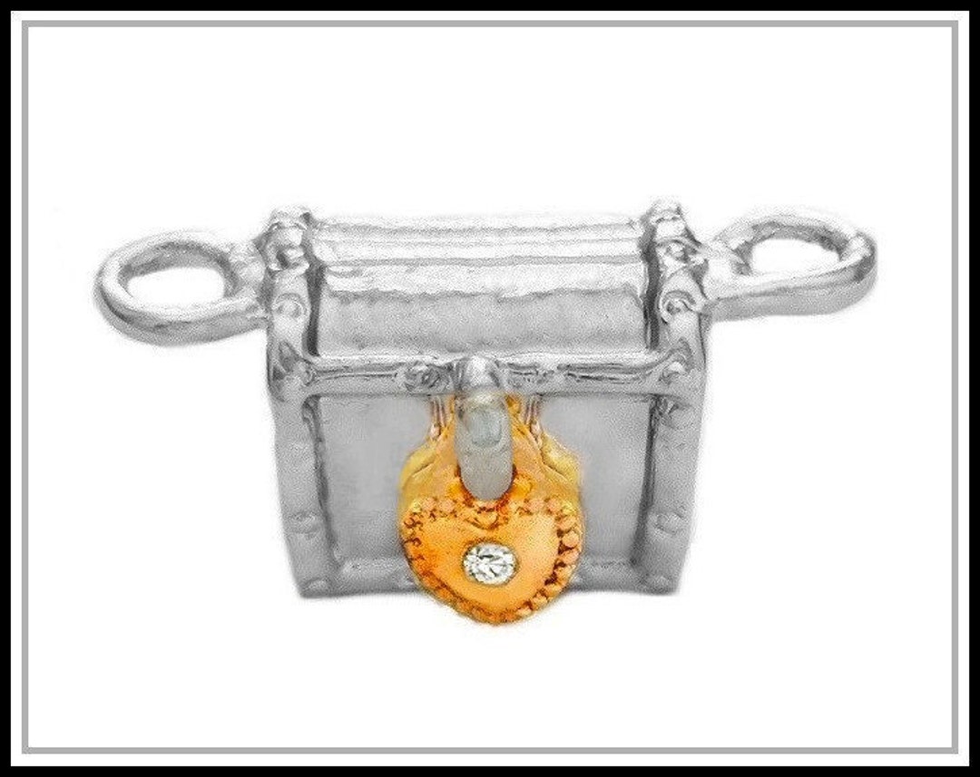 Group Sale TREASURE CHEST With Gold Heart Cz Padlock Stamped S925 & Ale ...