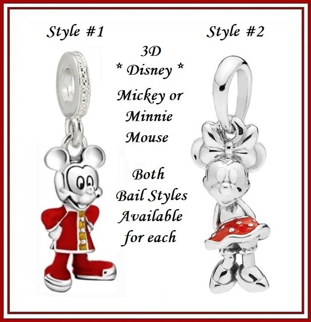 Group Sale Disney 3D MICKEY & Minnie Mouse Duo or Individual Silver ...