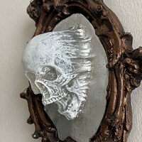 Sugar Skull Folk Art Mirror 15"x17" - Etsy