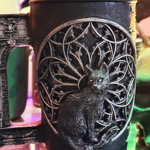 Hand Sculpted Cat Mug - Etsy