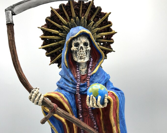 Santa Muerte Statue, Full Color - Etsy