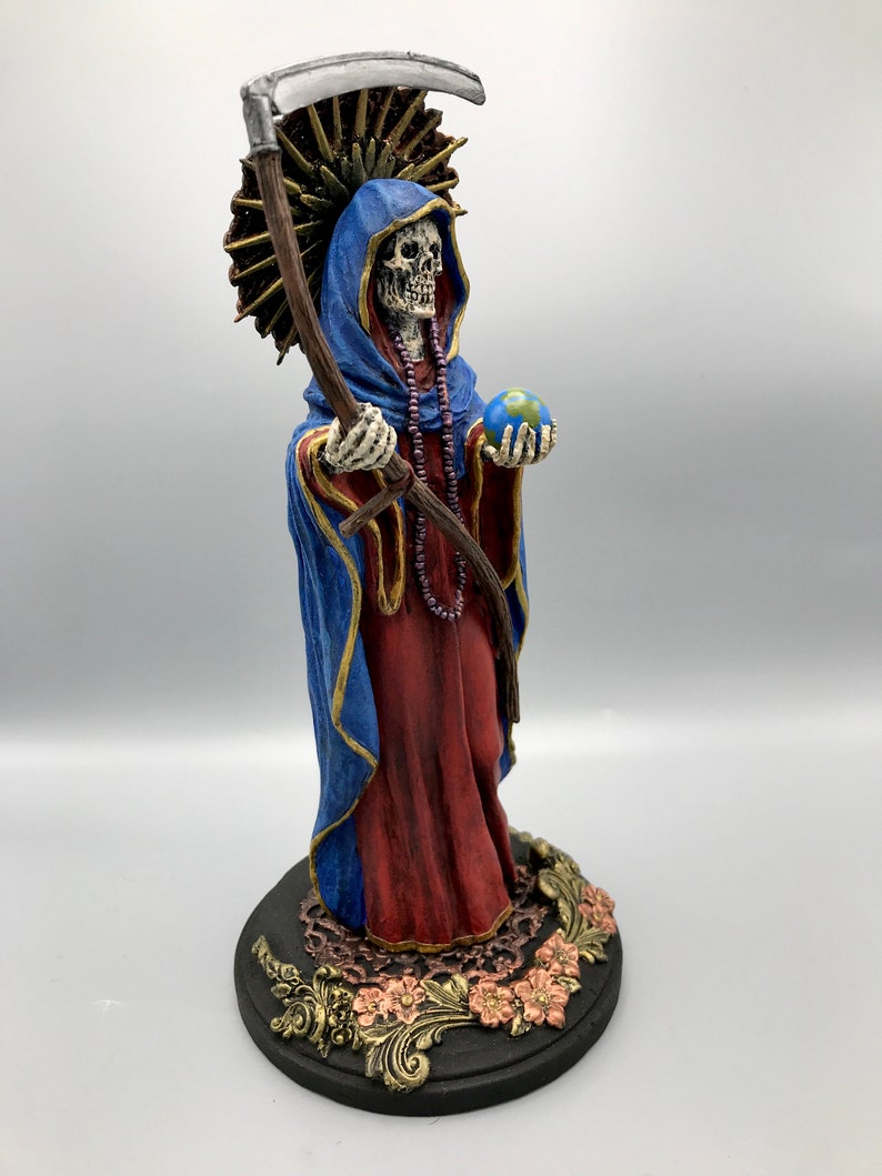 Santa Muerte Statue Full Color | Etsy