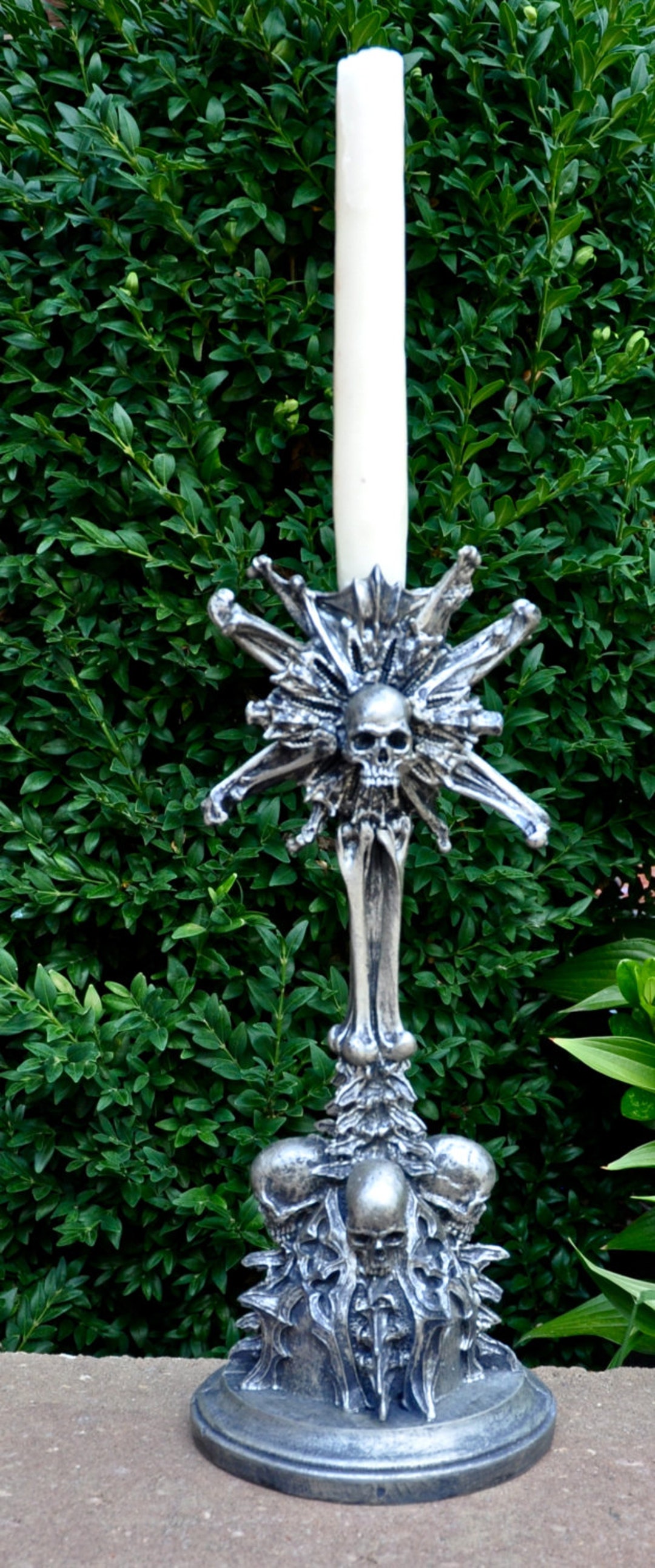 Requiem Monstrance Candlestick Holder, Hand Sculpted Resin | Spooky ...