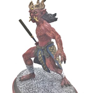 Oni Statue, Full Color, Red - Etsy