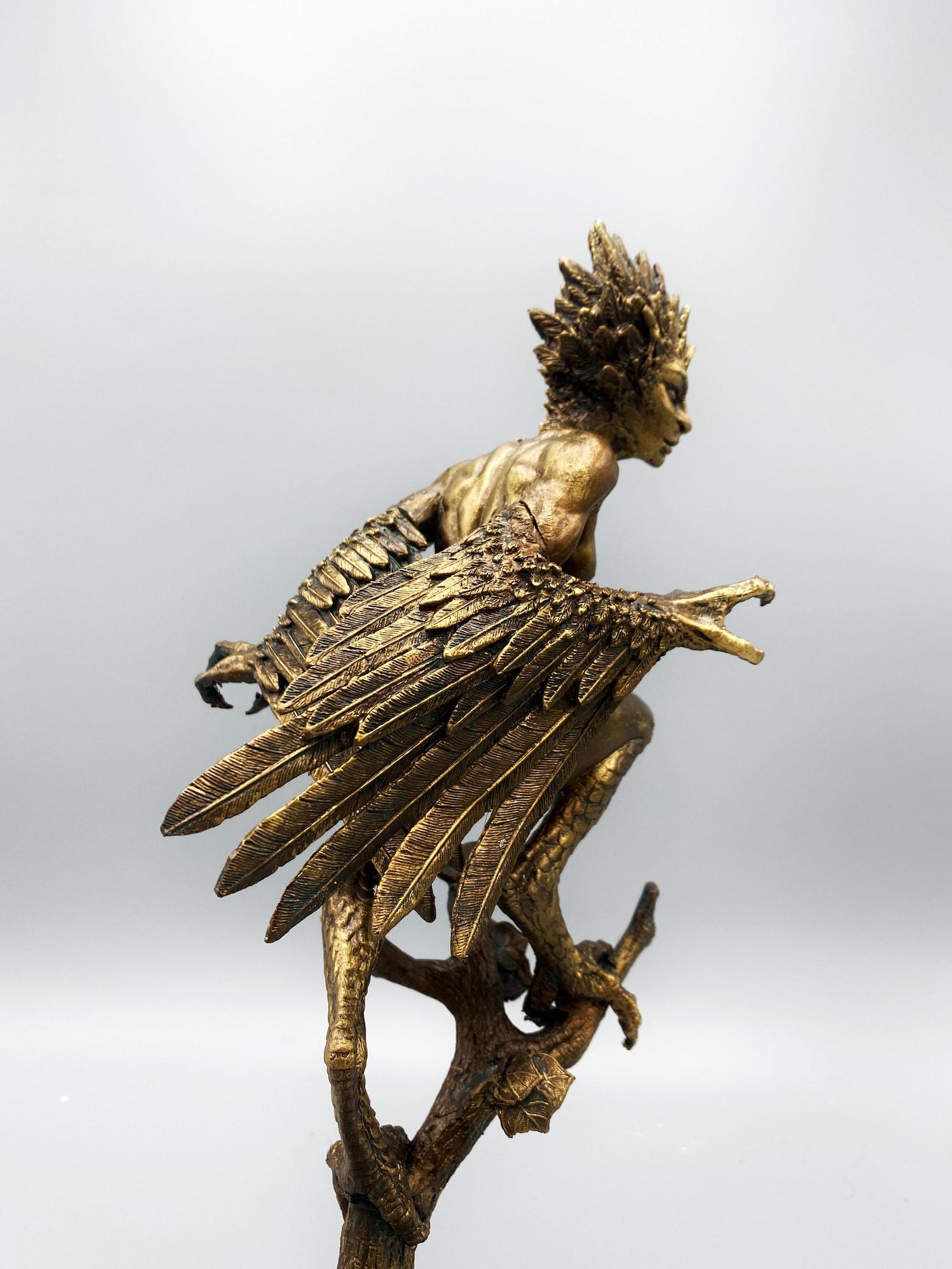 Harpy Statue Bronze Finish | Etsy