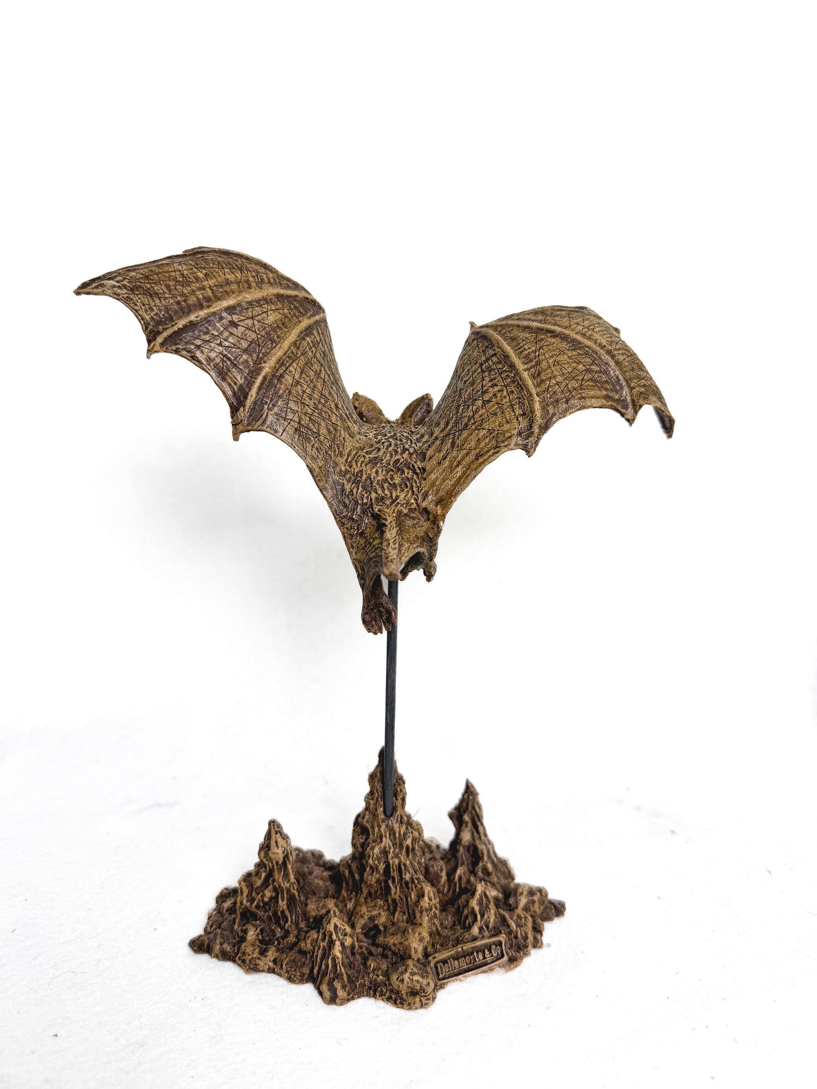 Vampire Bat Statue, Hand Painted Resin Sculpture, Gothic Fantasy Art ...