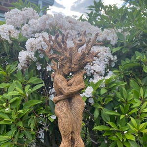 Amor Silvanus: Embracing Dryads Statue | Mythical Forest Creature ...