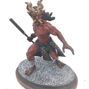 Oni Statue, Full Color, Red - Etsy
