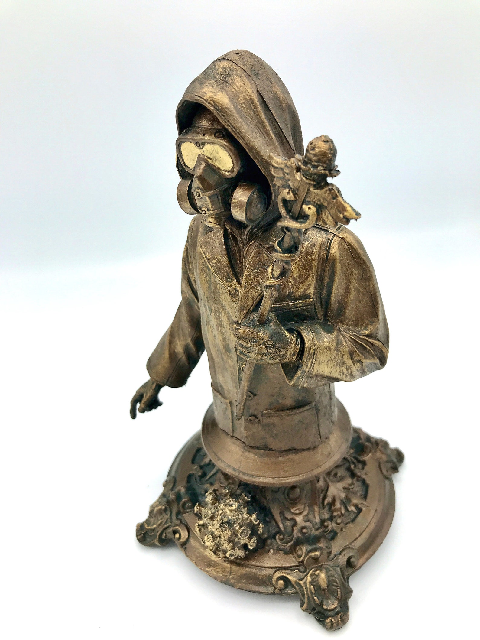 Healthcare Worker Bust Bronze Finish Doctors Without Borders - Etsy