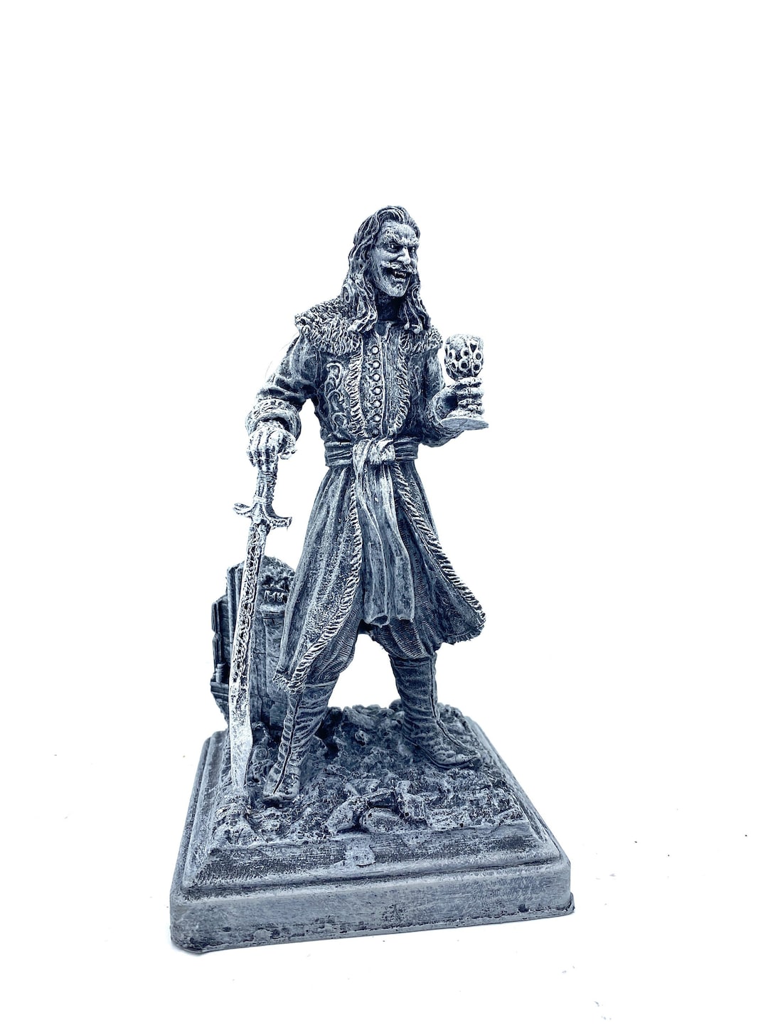 Dracula: Vlad the Impaler Statue, Hand Painted Resin Sculpture ...