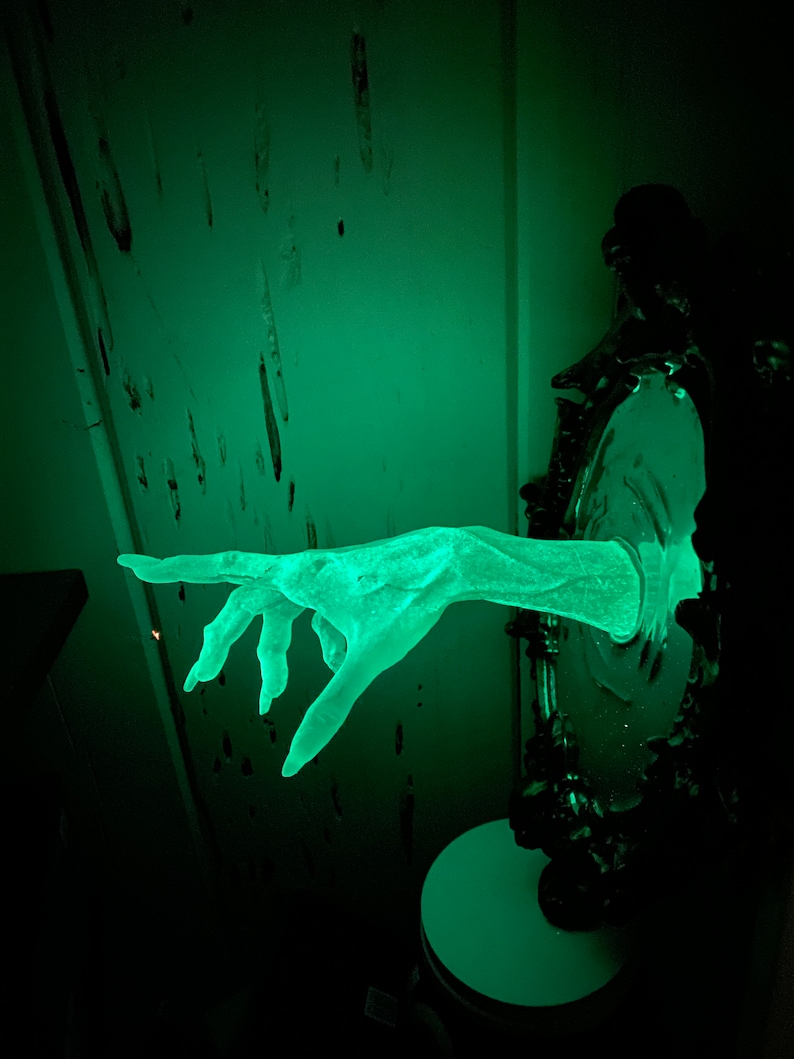 Spectral Hand Wall Plaque, Large Version, Glow in the Dark | Victorian ...