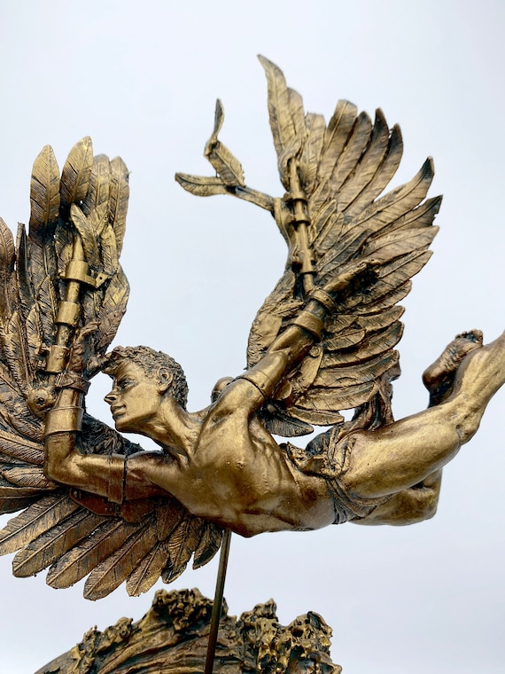 Icarus Falling Statue