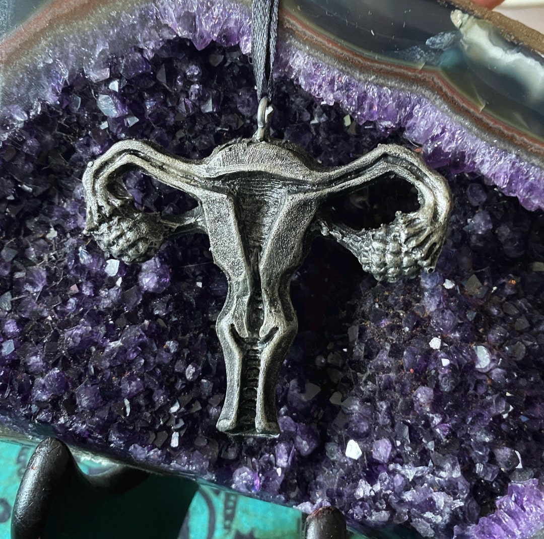 Uterus & Ovaries Ornament, Hand Painted Resin Sculpture | Medical Art ...