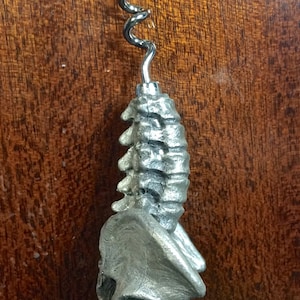Spine and Pelvis Corkscrew, Hand Painted Resin | Gothic Medical Decor ...