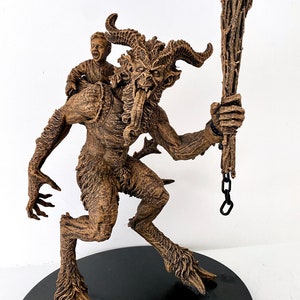 Krampus Statue, Large Version, Hand Painted Resin Sculpture | Mythical ...