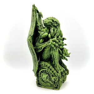 Cthulhu Enthroned Statue, Hand Painted Resin Sculpture | Cthulhu Mythos ...