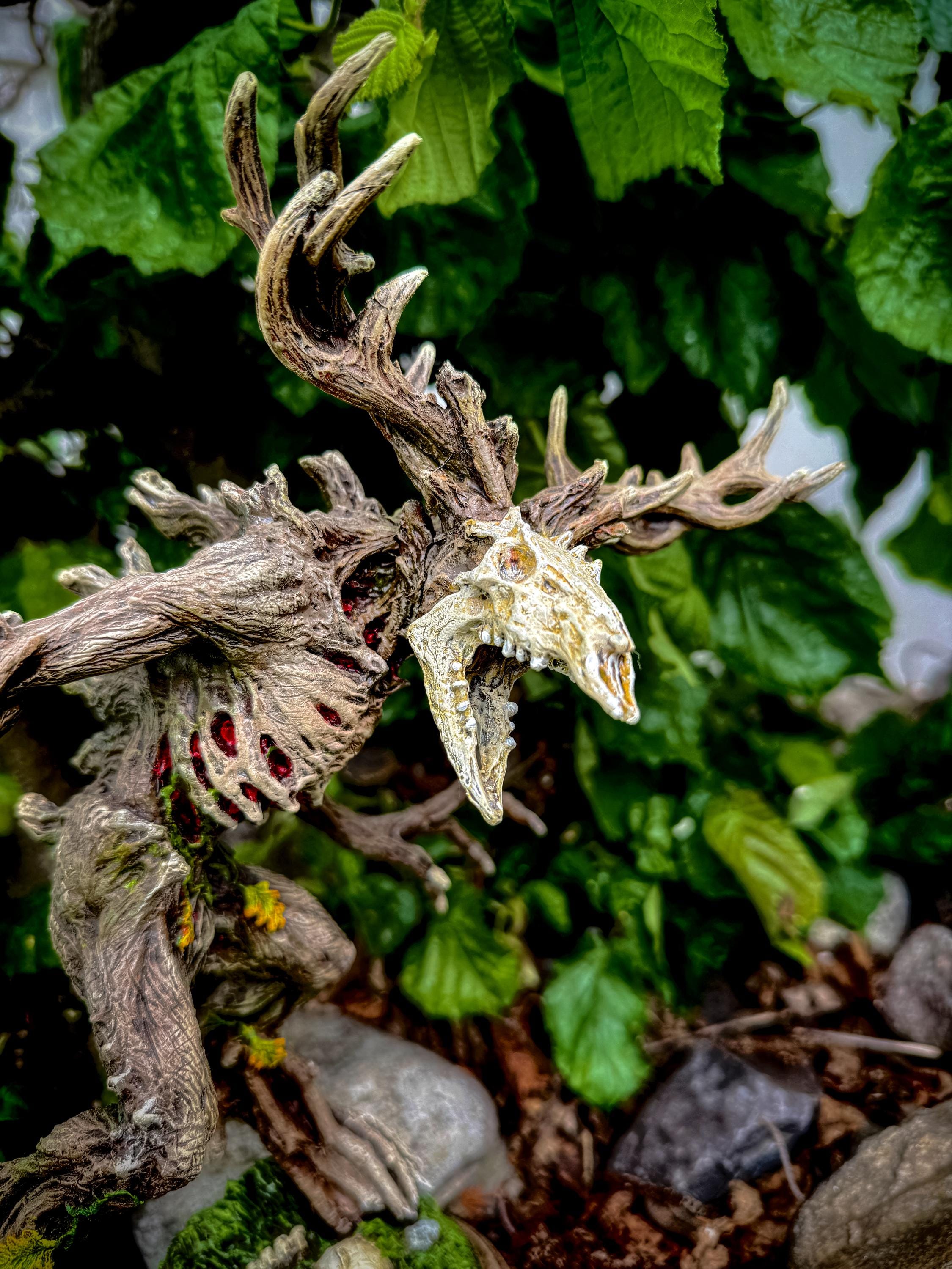 Leshen/ Wendigo Statue, Full Color Sculpture | Mythical Creature ...